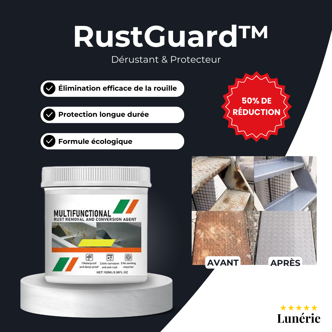 Dernier Jour -50% | RustGuard™ Dérustant et Protecteur – Lunérie